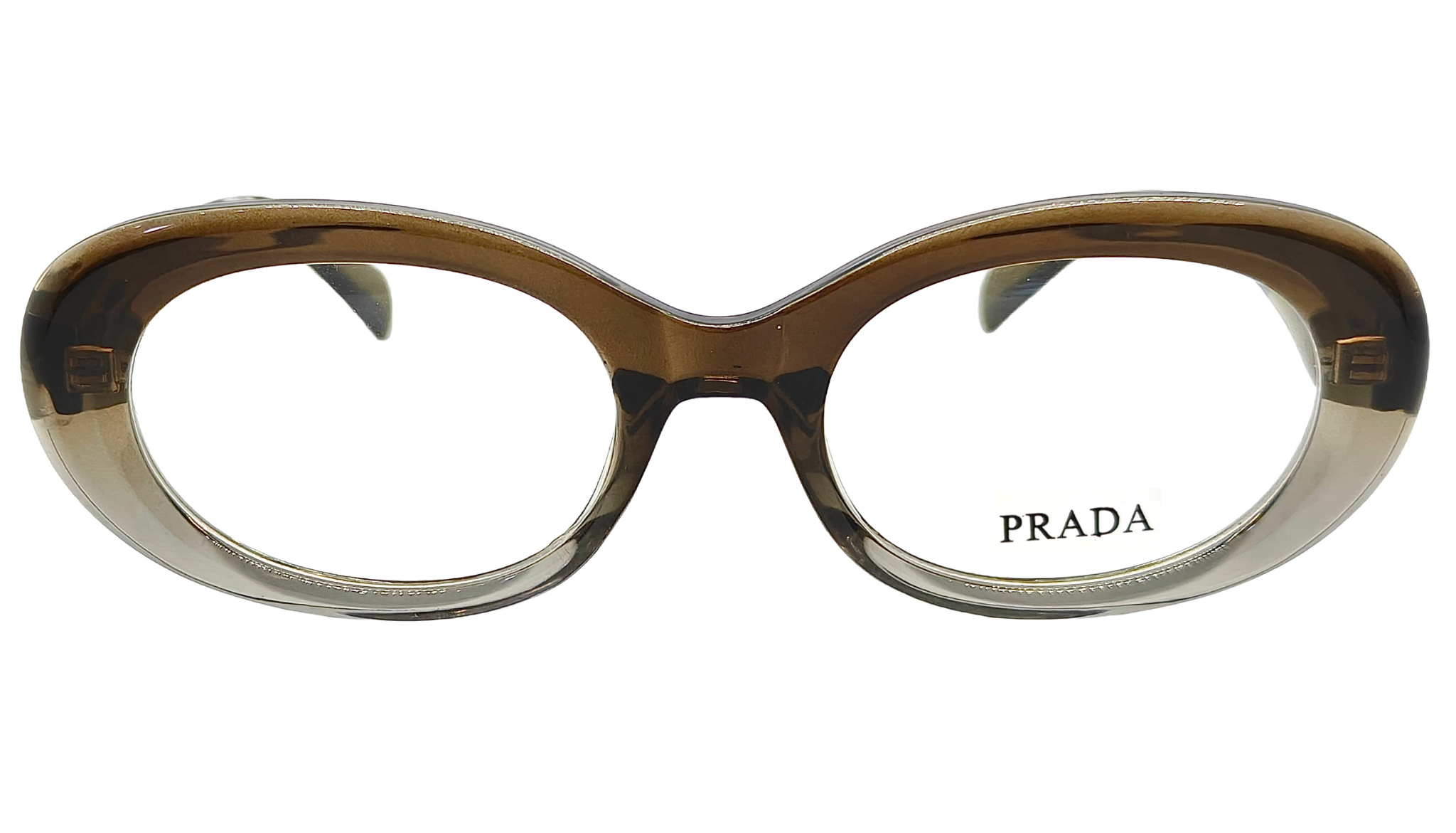 Prada Milano Oval Brown Gradient Eyeglasses – AOS