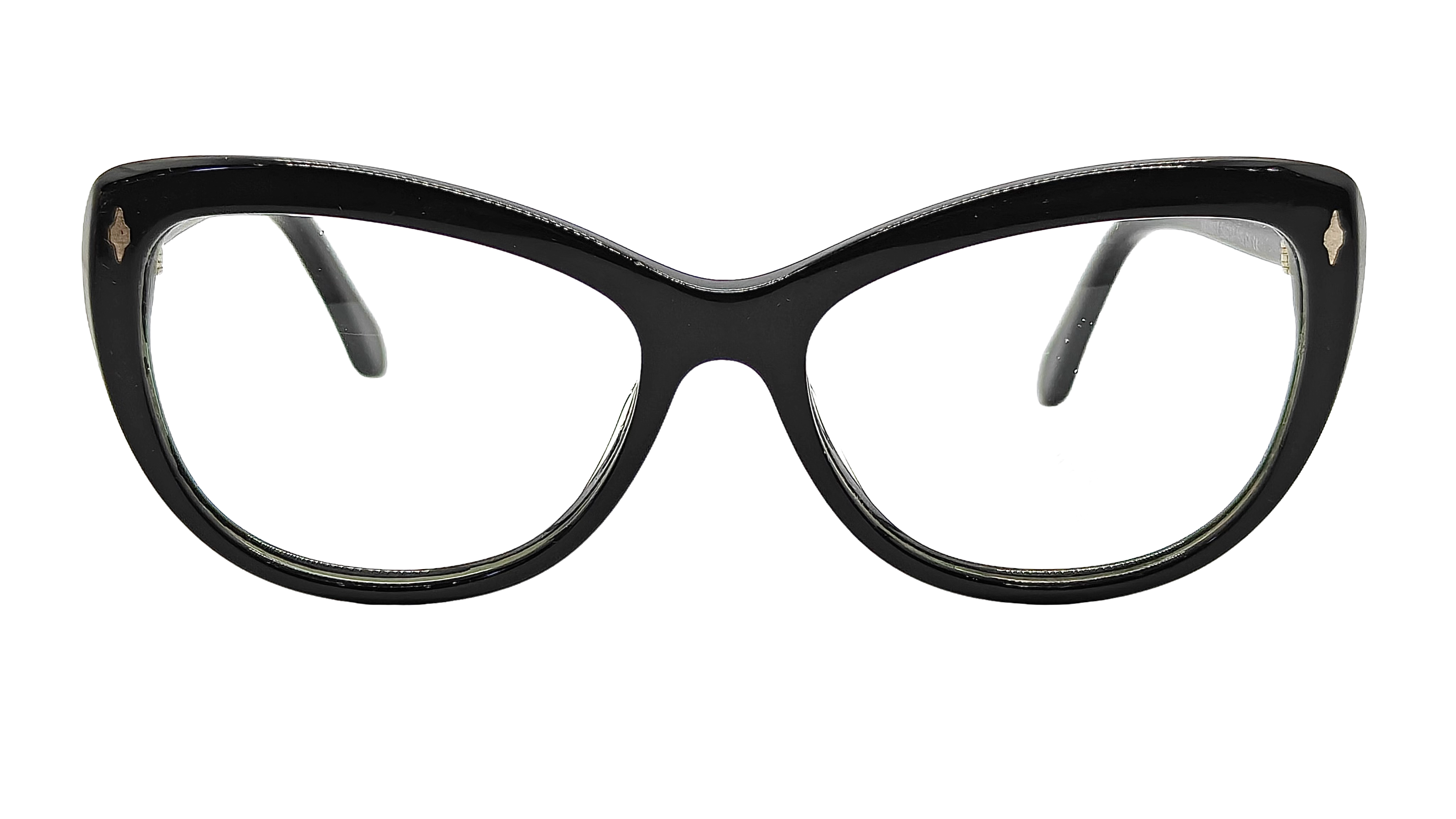 Classic Black Bold Cat-Eye Frames – AOS